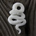 Snake Carving From Bone Primordial Life Force Mythological | Etsy