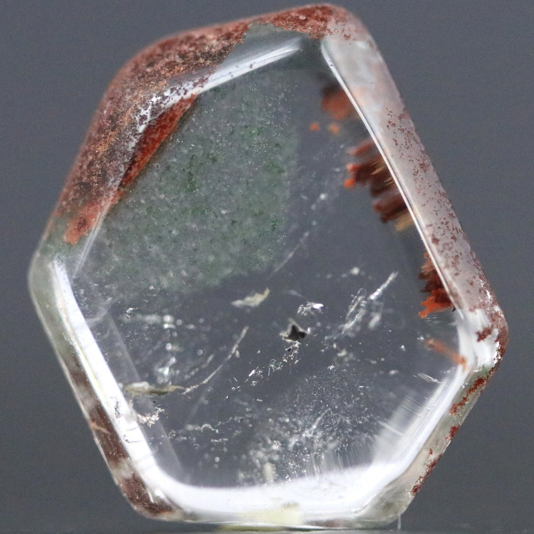 Phantom Quartz Clear Crystal Chlorite Included Gemstone - Etsy