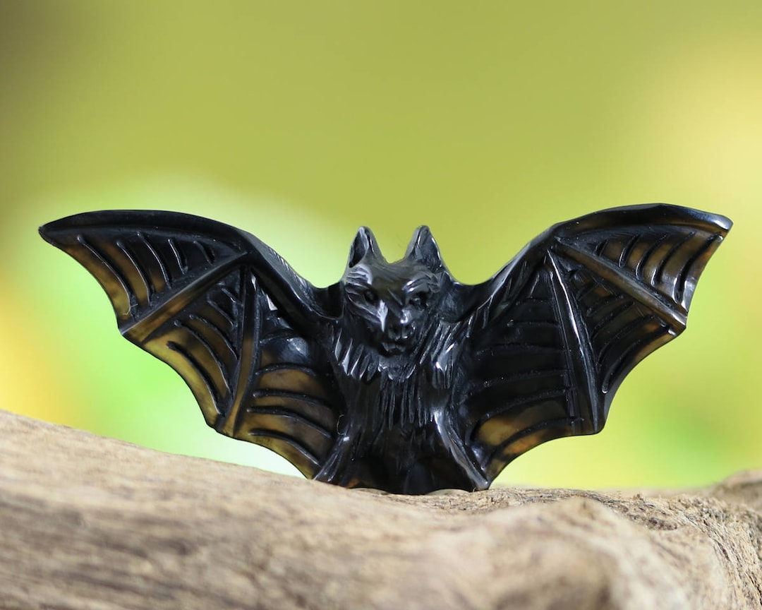 Bull Horn Bat Carving FREE DRILLING Upon Request Intricately - Etsy