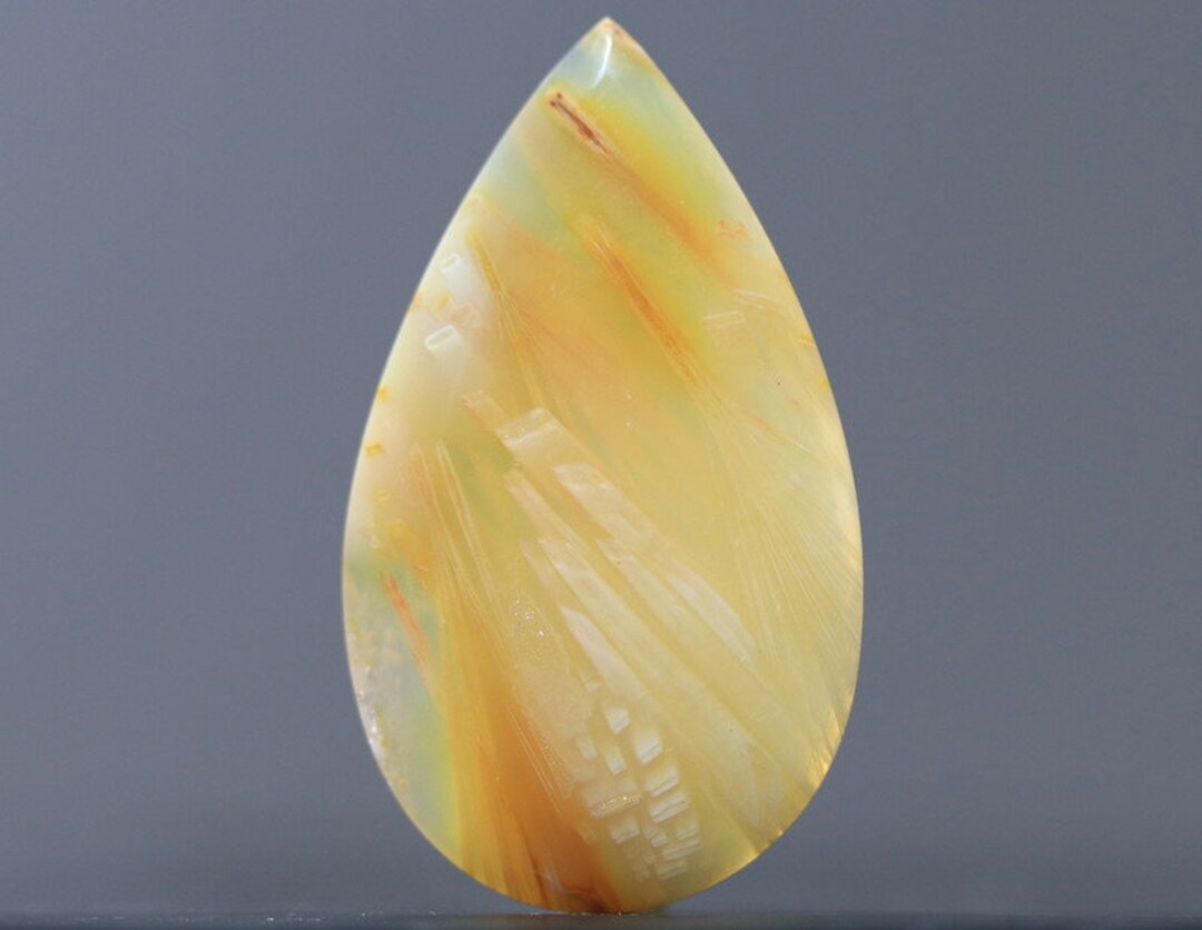Unique Tubular Patterns, Golden Tube Agate for Distinctive Jewelry ...