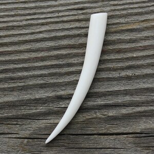 Elephant Tusk Shape Beautifully Hand Carved From Cow Bone Faux Ivory ...