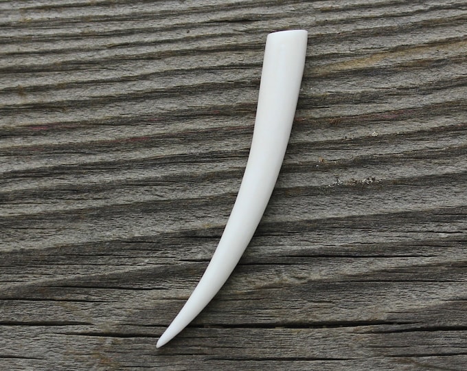 Elephant Tusk Shape Beautifully Hand Carved From Cow Bone Faux Ivory ...