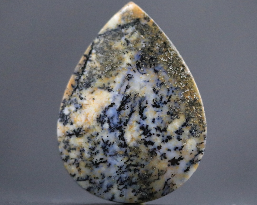 Dendritic Agate Merlinite Stone Manganese Included Natural Opaque Stone ...