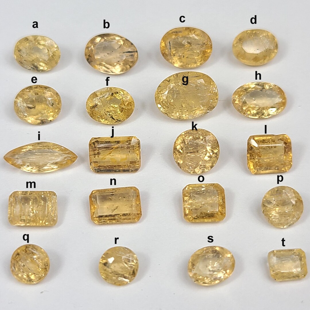 Imperial Topaz Parcel • Faceted Mix Shapes • 5–10 Mm Golden Gems - Etsy