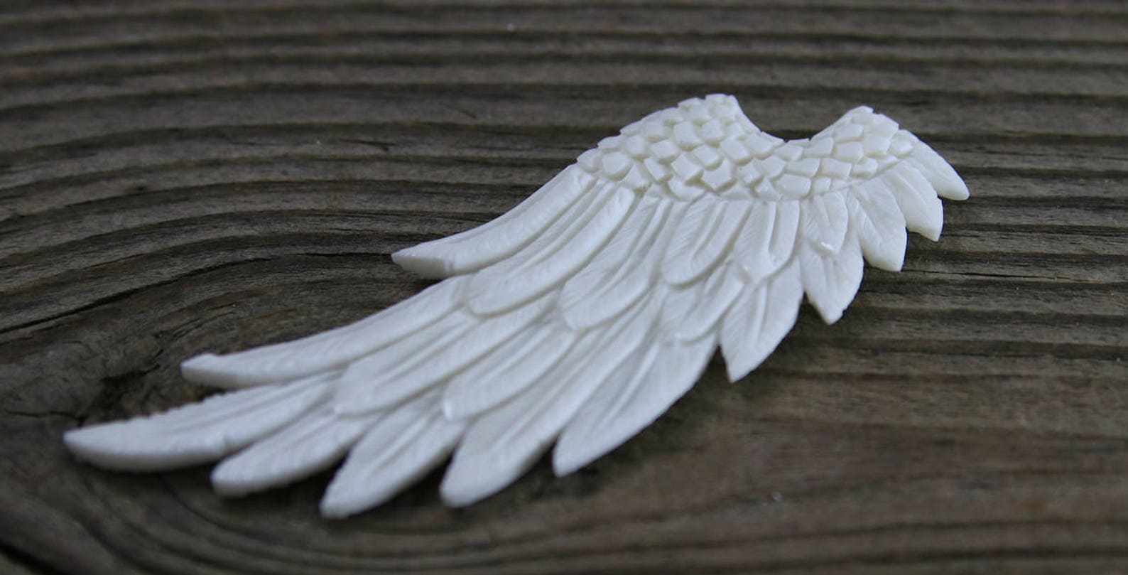 XL Hand Carved Bone Reversible Angel Wing High Quality Organic - Etsy