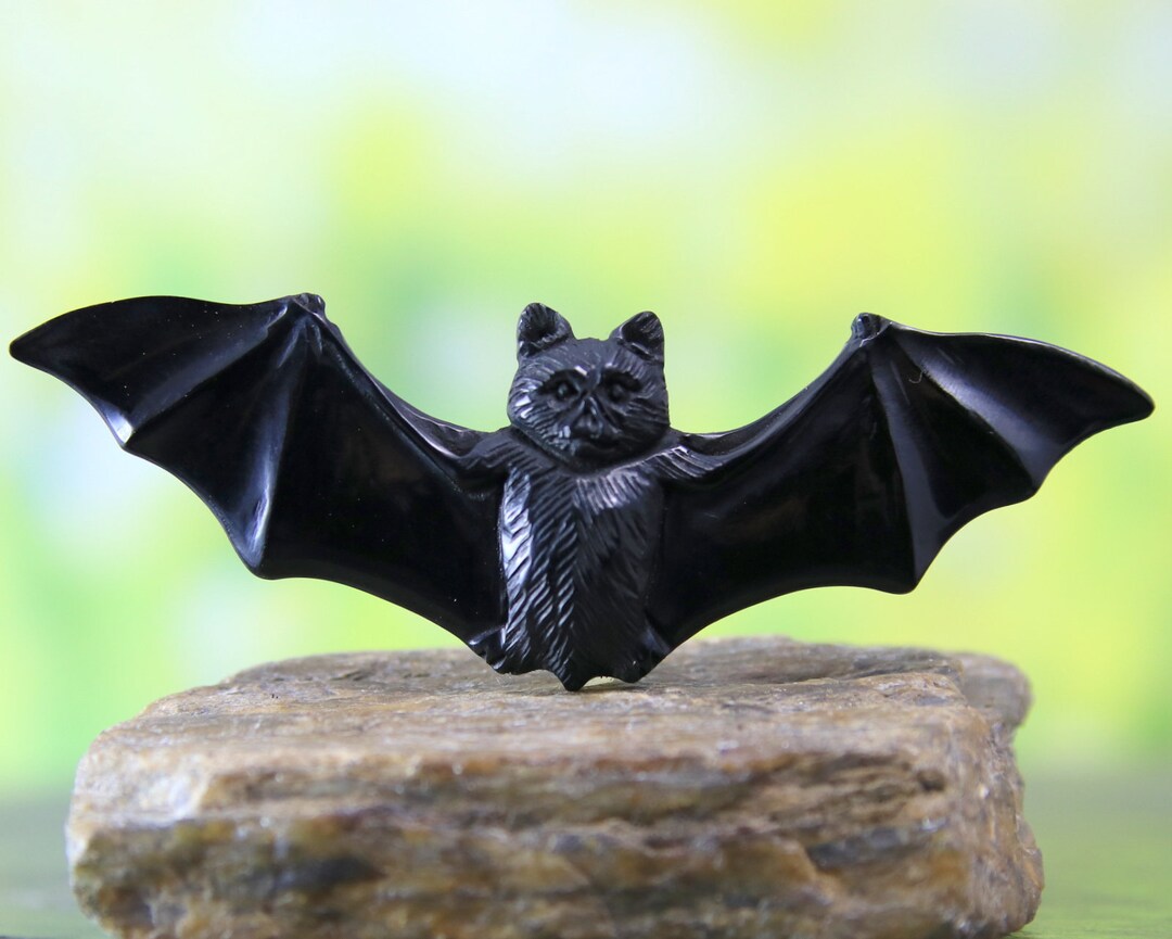 Mystical Flight: Hand-carved Bull Horn Bat Pendant, 93mm - Etsy