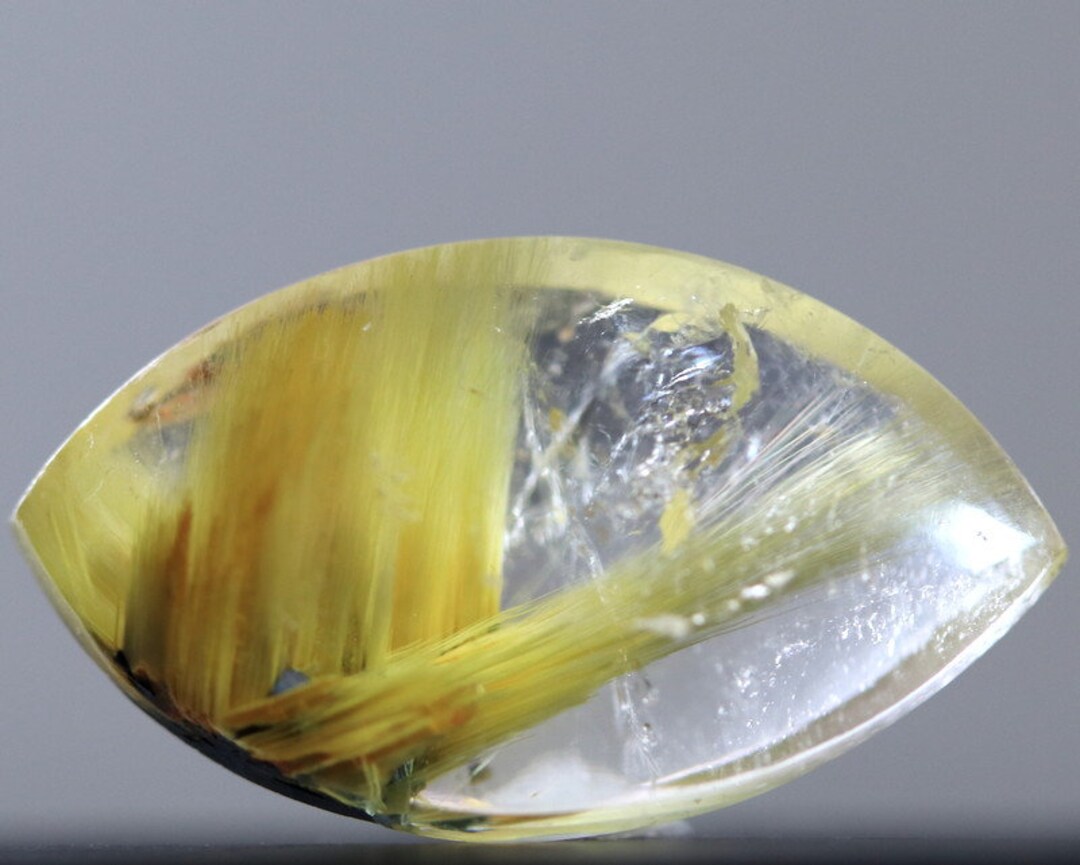 20mm Golden Rutilated Quartz - Clear With Bright Gold Rutile - Etsy