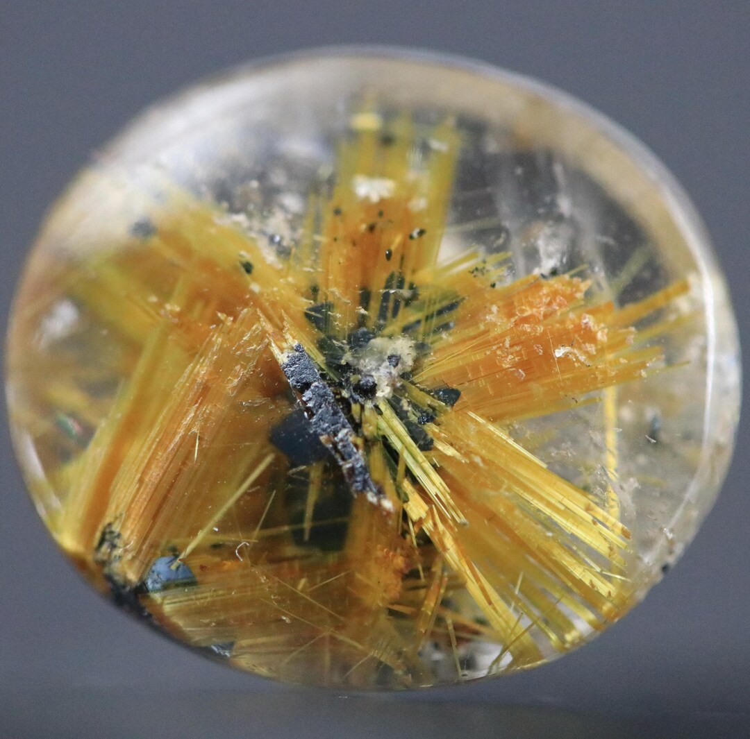 Gold Star Rutilated Quartz: Manifestation & Energy Gemstone, 15mm - Etsy