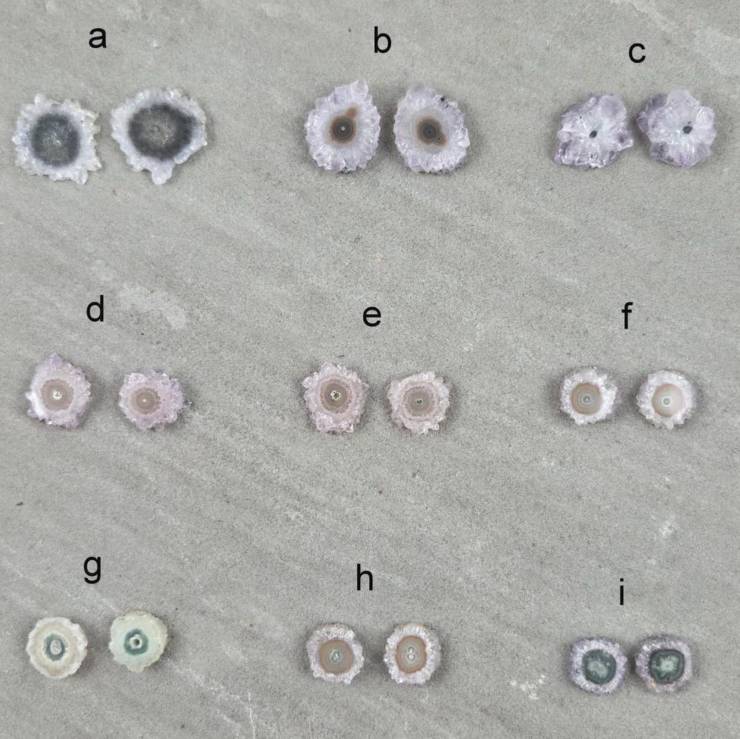 Amethyst Stalactite Pair • Natural Crystal Slice Duo • 14–20mm - Etsy ...
