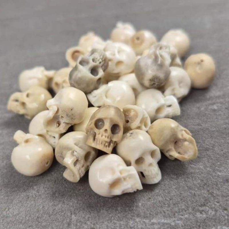 Carved Skulls Beads Antlers - Etsy