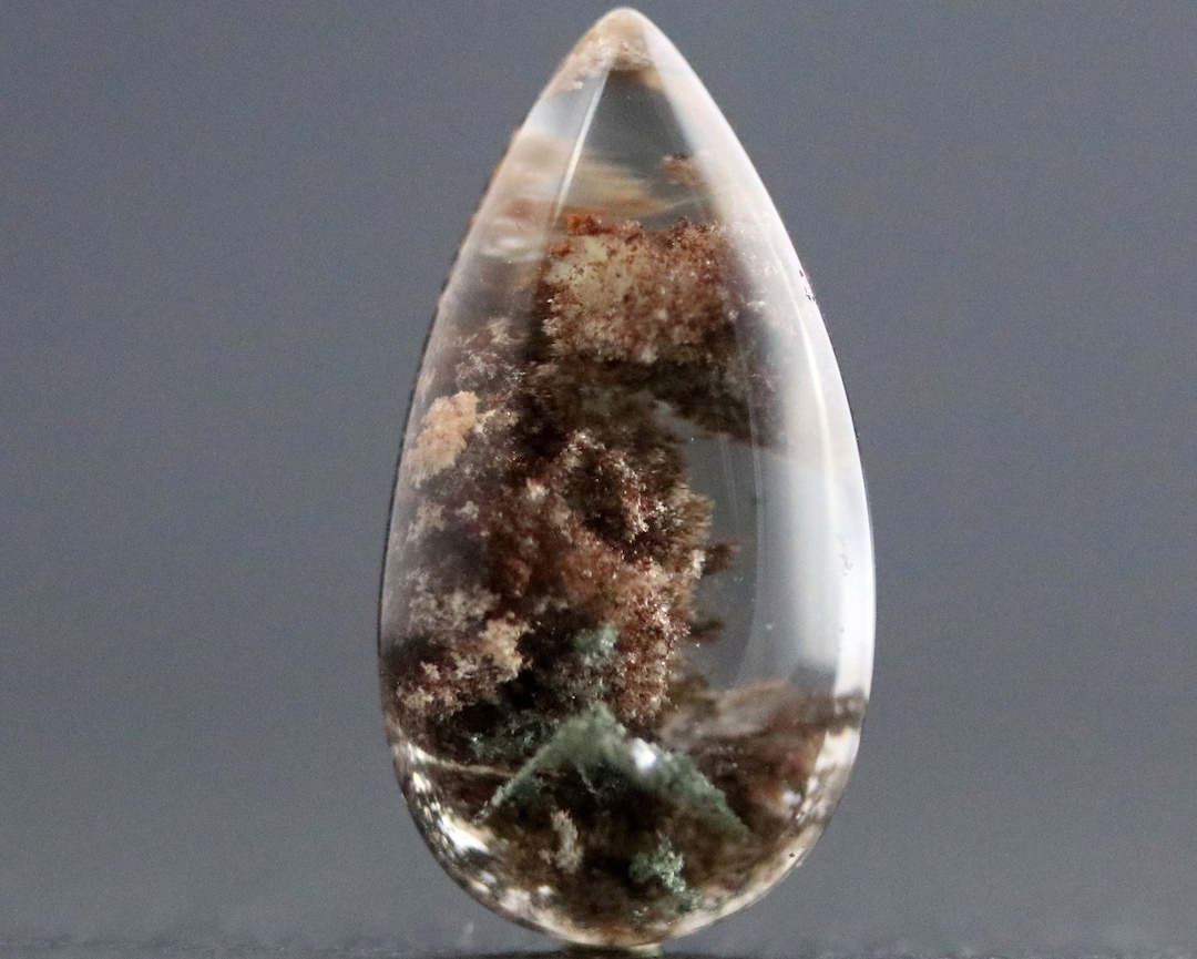 Scenic Quartz Cabochon Lodolite Gemstone Amazing Natural - Etsy