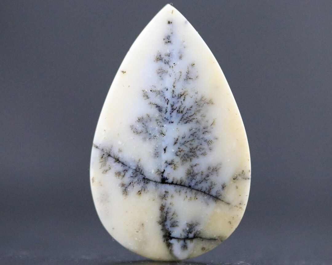 Dendritic Gemstone DIY Pendant and Setting or Wrapping Stone With Plant ...