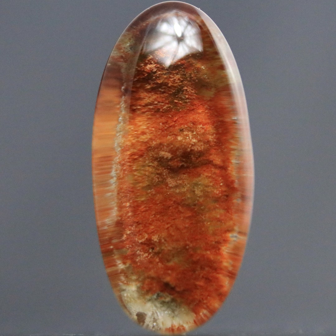 Lodolite Scenic Quartz Cab | Fiery Garden Inclusion Oval | Vision ...