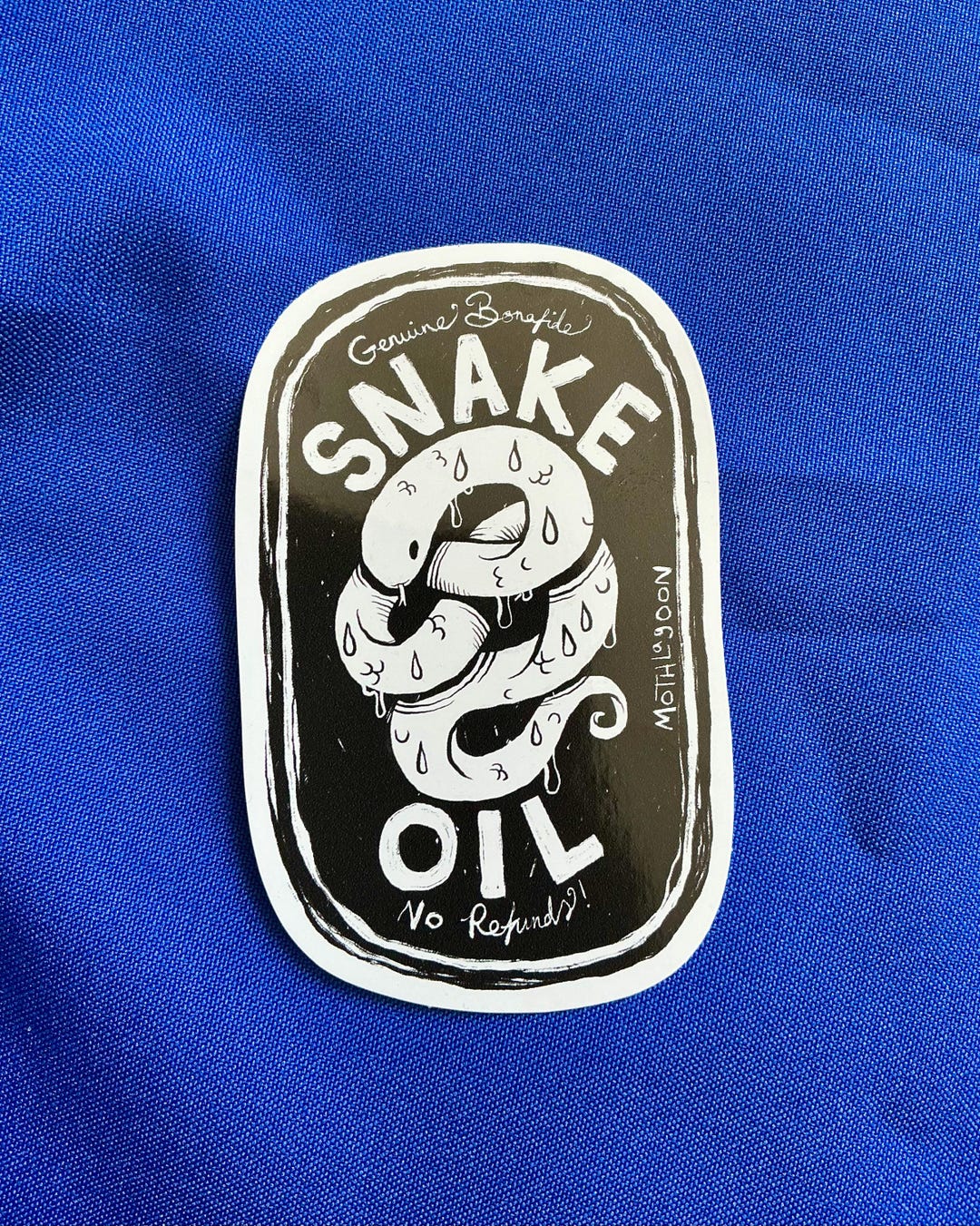 Snake Oil Bottle Label Sticker - Etsy