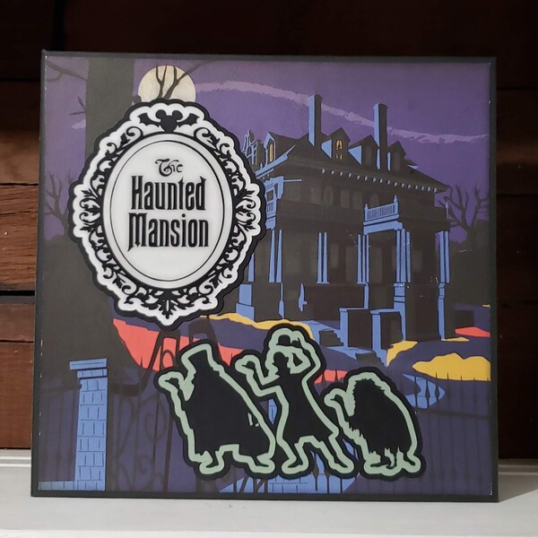 Haunted Mansion Scrapbook Pages - Etsy