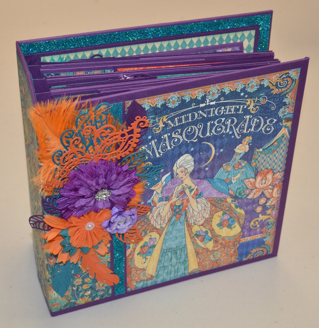 DIGITAL DOWNLOAD!!! Graphic 45 Midnight Masquerade 8x8 Album Scrapbook ...