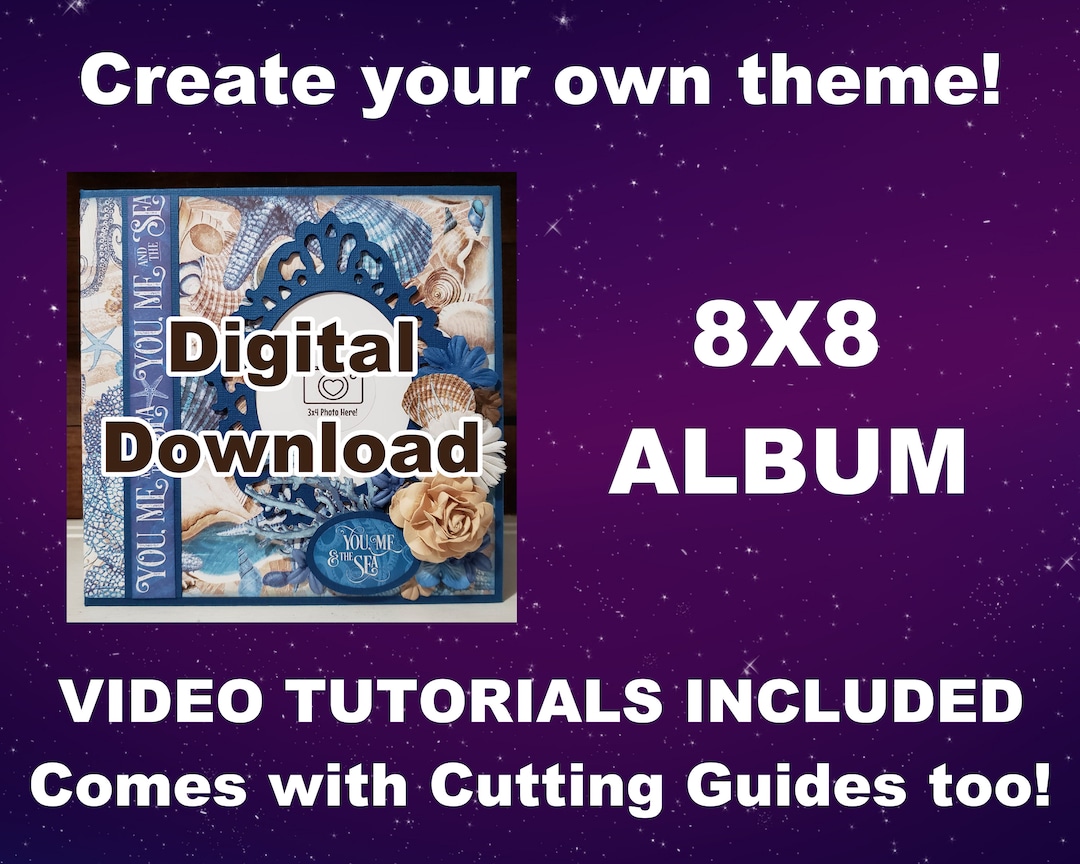 DIGITAL DOWNLOAD 8x8 ocean Blue Album Video - Etsy