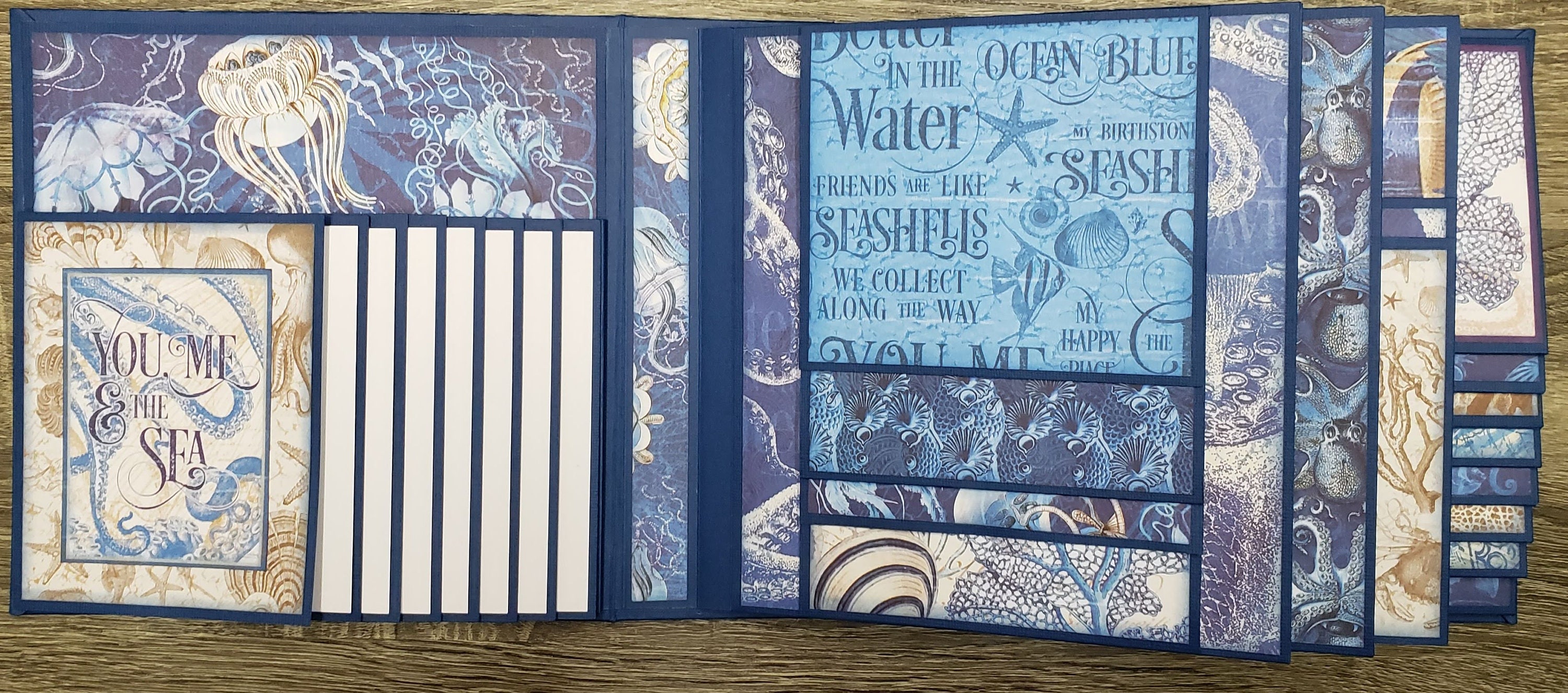 DIGITAL DOWNLOAD 8x8 ocean Blue Album Video Tutorials Included Graphic ...