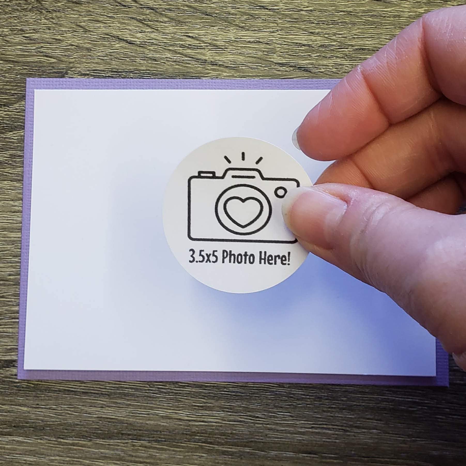 DIGITAL DOWNLOAD 3.5x5 Photo Here Stickers PDF - Etsy