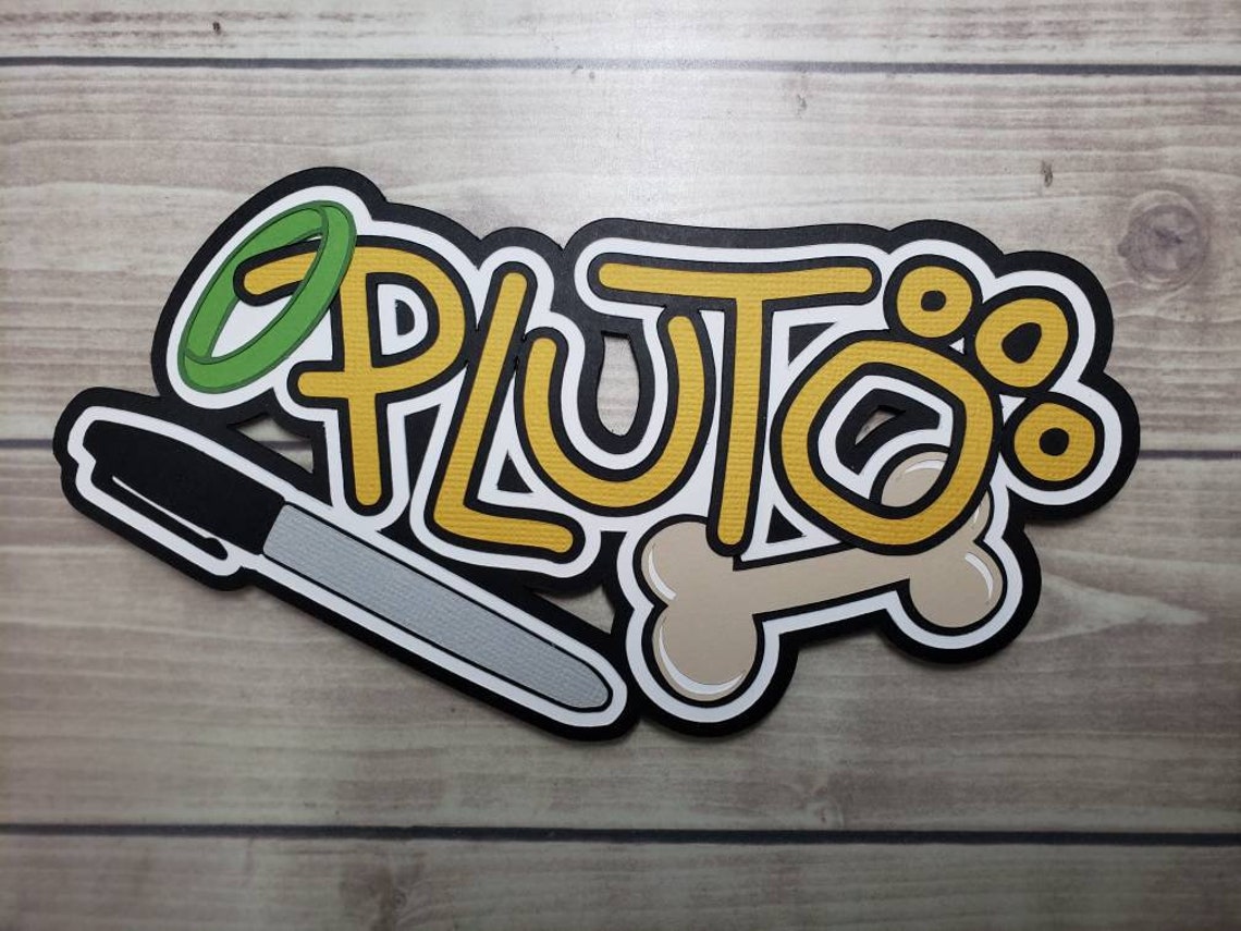 132 Pluto Autograph Disney Layout 2-page 12x12 Scrapbook Page - Etsy