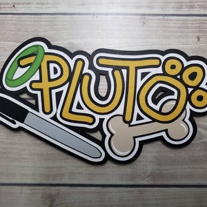 132 Pluto Autograph Disney Layout 2-page 12x12 Scrapbook Page Kit - Etsy