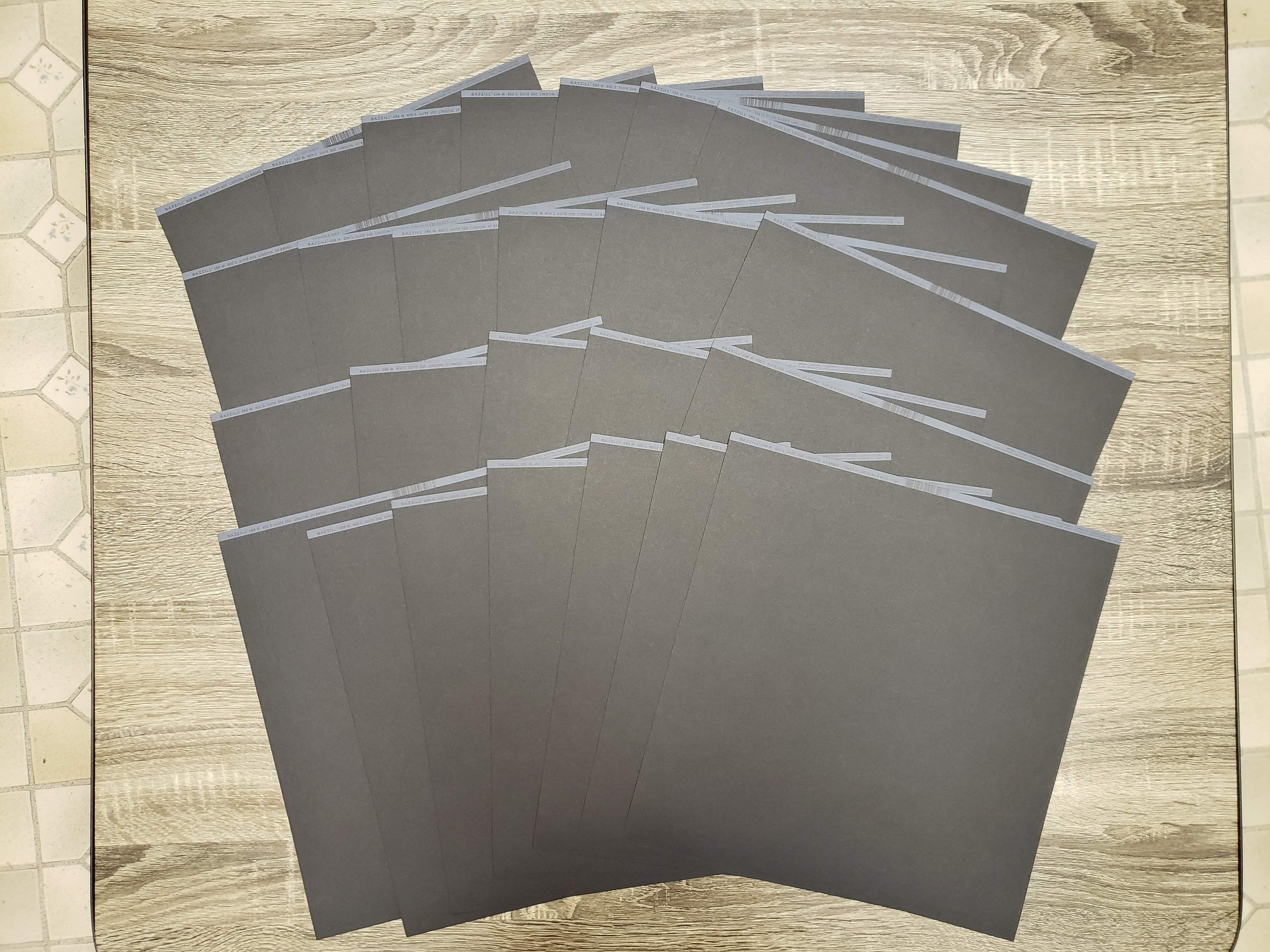 12x12 BLACK TEXTURED 80lb Cardstock BULK 25 Sheets Bazzill - Etsy