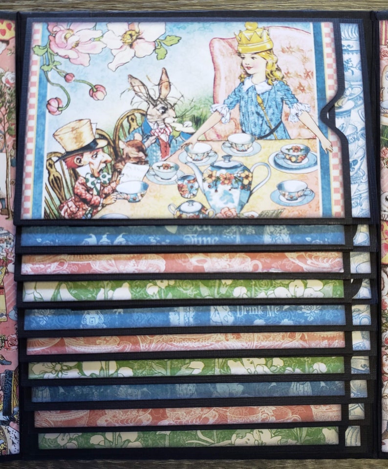 DIGITAL DOWNLOAD!!! 7x9 Graphic 45 Alice's Tea Party Folio Album Video ...