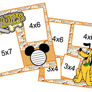 132 Pluto Autograph Disney Layout 2-page 12x12 Scrapbook Page Kit - Etsy