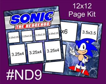 Scrapbook Sonic the Hedgehog - Etsy