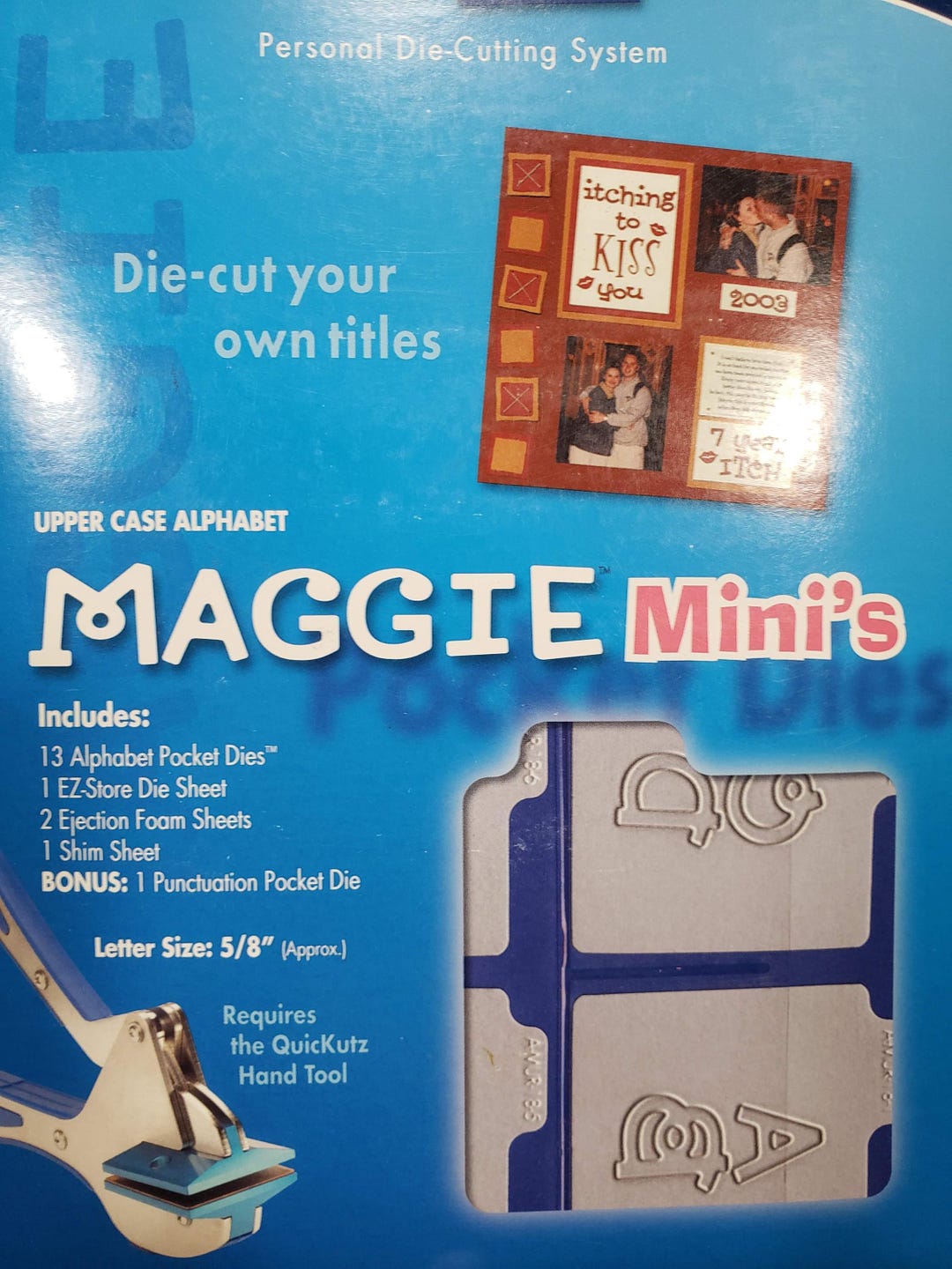 ABC Die Set MAGGIE Quickutz Slightly USED in Original Packaging Rare ...