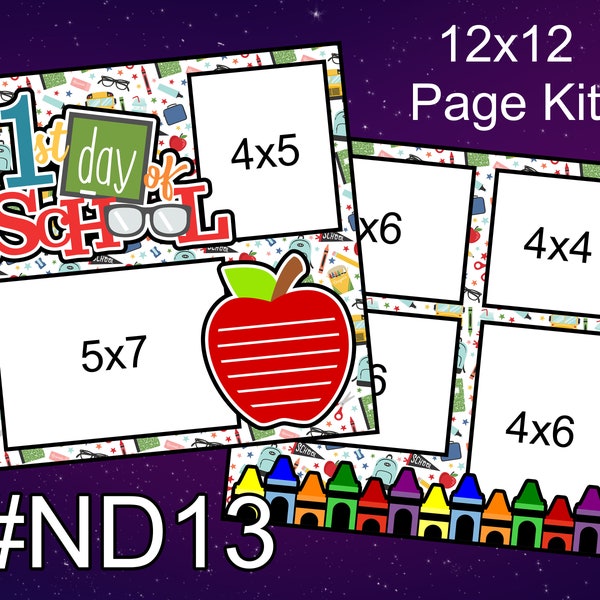 Scrapbook Layout Kits - Etsy
