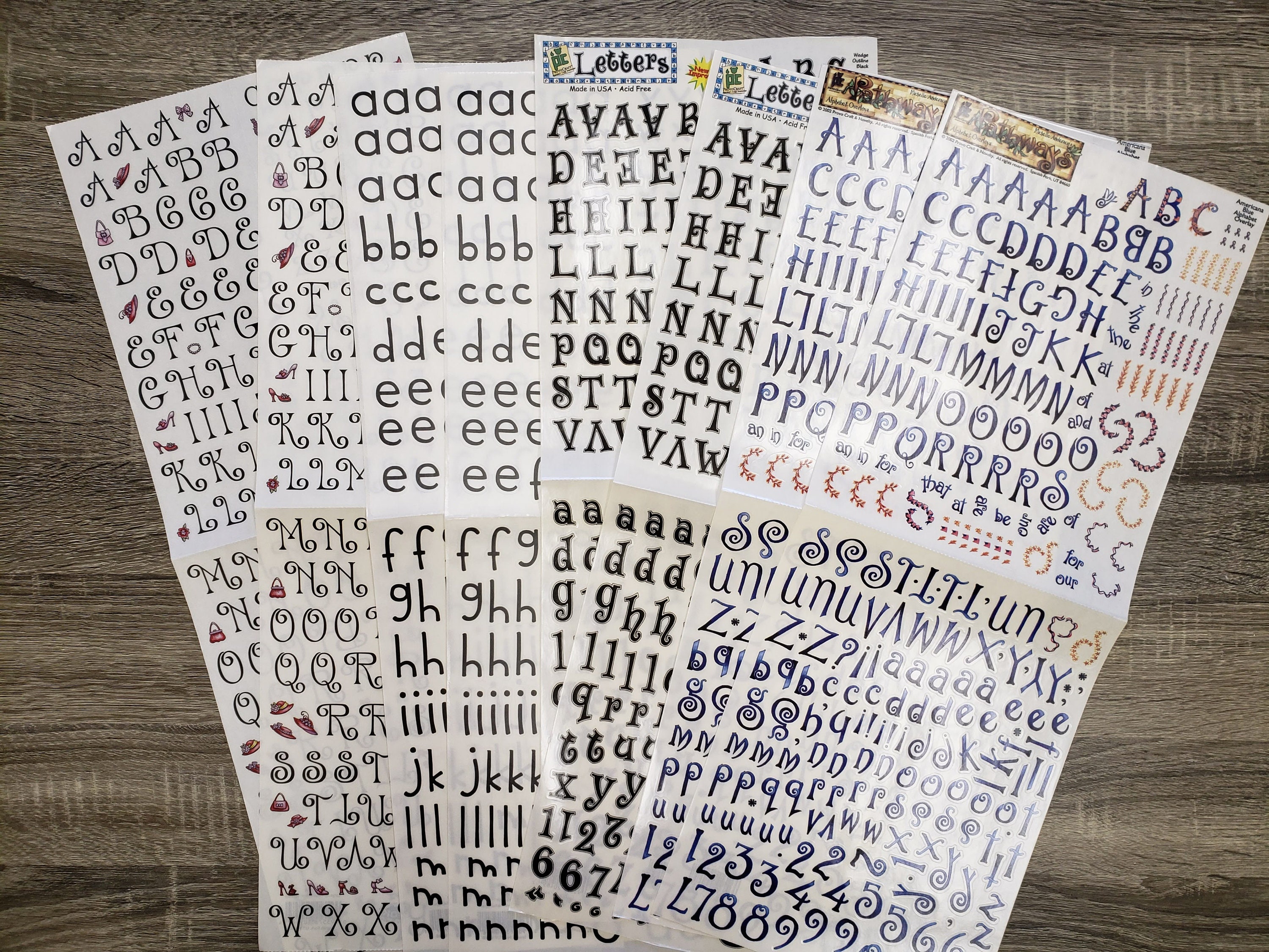 ABC Large Sticker Sheets BUNDLE | Etsy