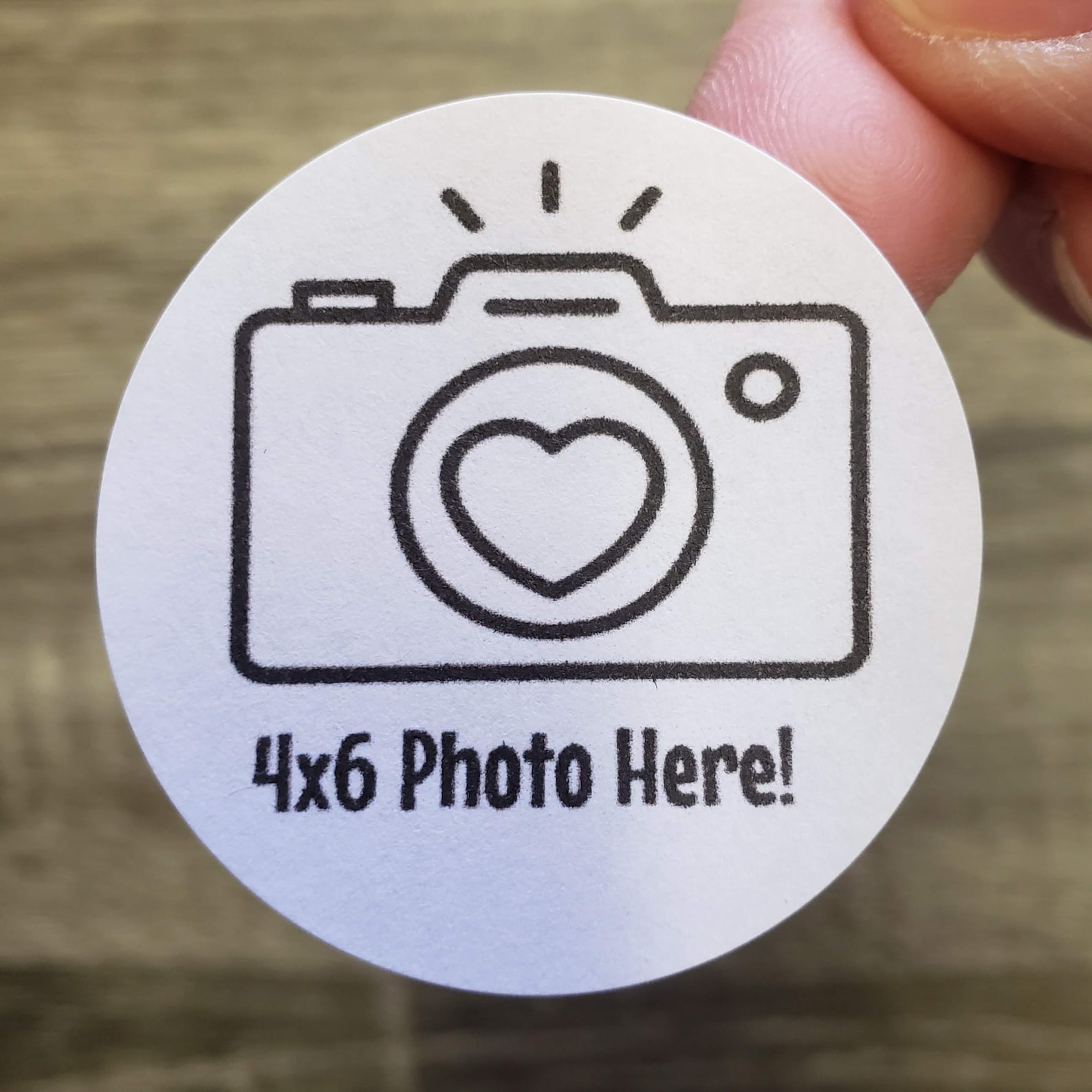 DIGITAL DOWNLOAD 4x6 Photo Here Stickers PDF - Etsy