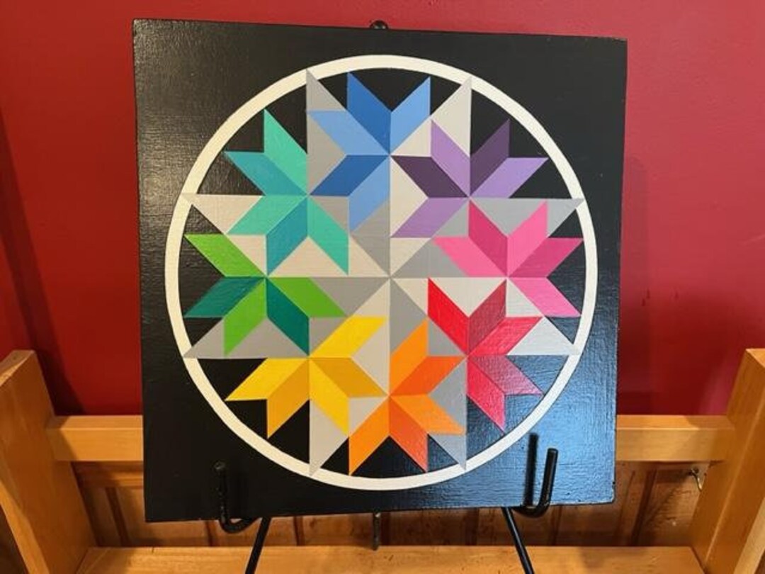 Unique Pinwheel Barn Quilt - 4 Sizes Available - Free Shipping - Etsy