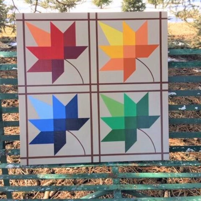Maple Leaf Barn Quilt Patterns - Etsy