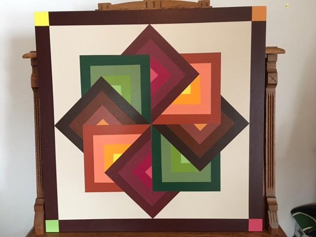 Pinwheel Barn Quilt Available in 4 Sizes Free Shipping - Etsy