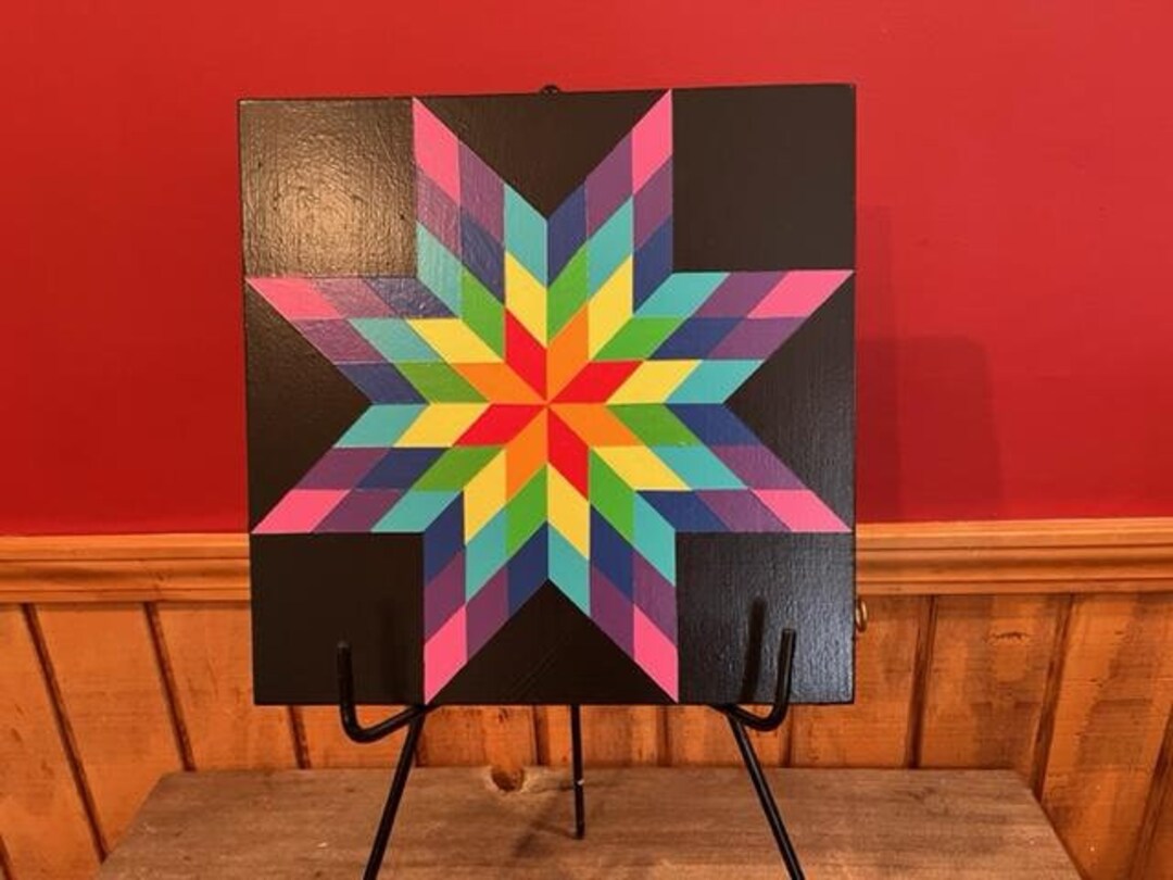Star Barn Quilt, 4 Sizes Available, Free Shipping - Etsy