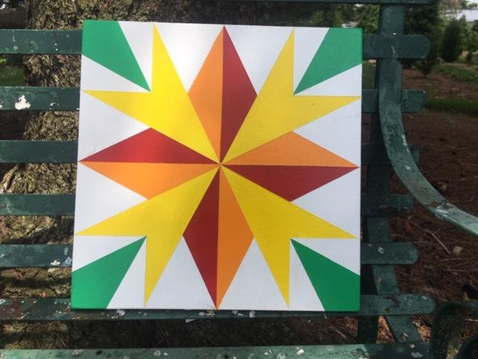 Colorful Star Barn Quilt 4 Sizes Available Free Shipping | Etsy