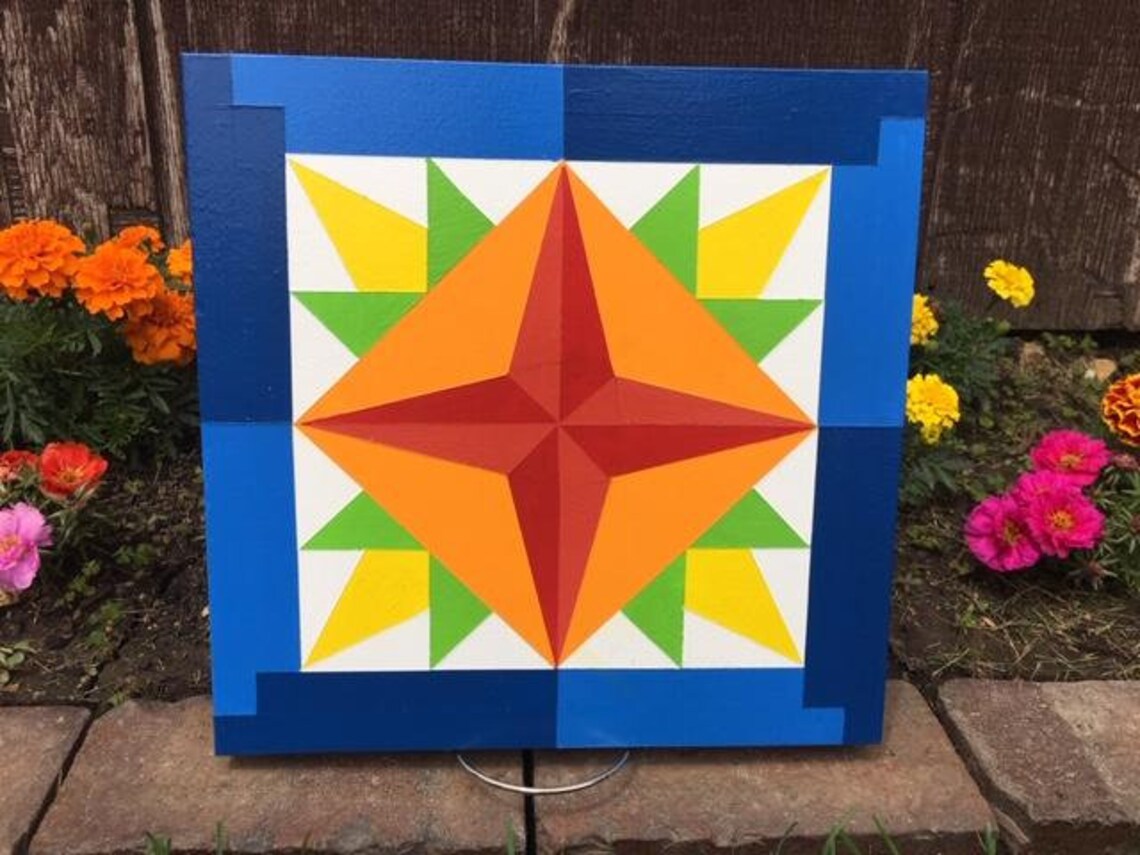 Colorful Barn Quilt, 4 Sizes Available, Free Shipping - Etsy