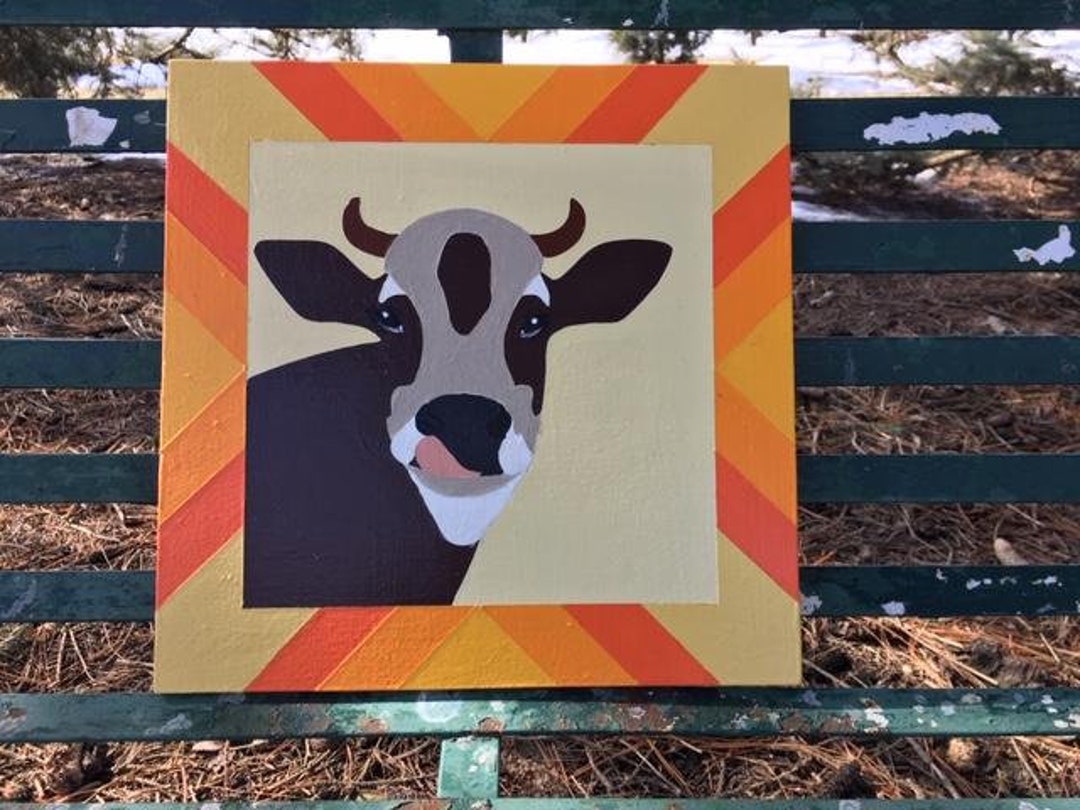Cute Cow Barn Quilt - 4 Sizes Available - Free Shipping - Etsy