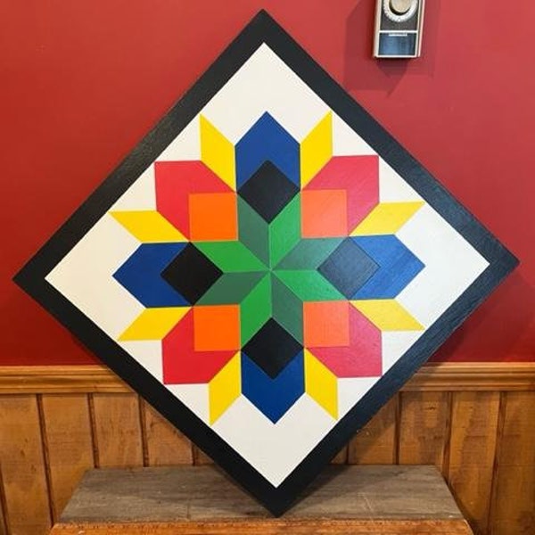Carpenter Wheel Barn Quilt - Etsy