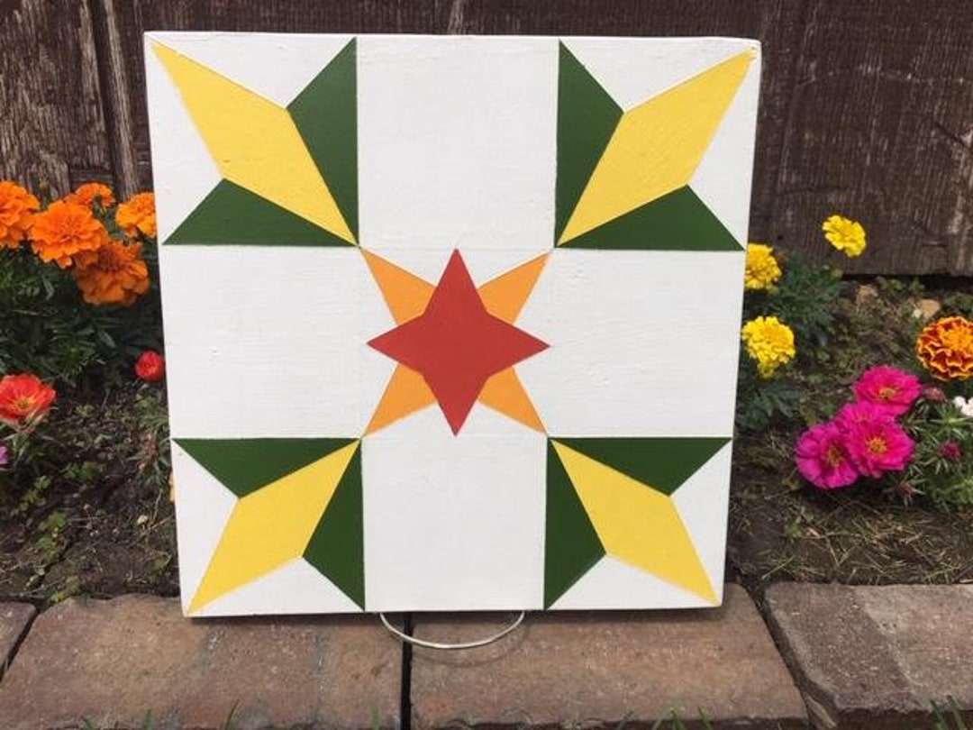 Barn Quilt - Corn Pattern, 4 Sizes Available, Free Shipping - Etsy