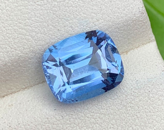 Santa Maria Color Aquamarine Beryl Gemstone , Cushion Cut Aquamarine ...