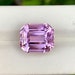 Electric Lavender Pink Kunzite Loose Gemstone , Square Emerald Shape ...