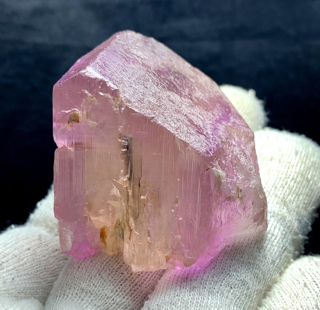 Pink Kunzite Spodumene Crystal V-shape Terminated Natural - Etsy