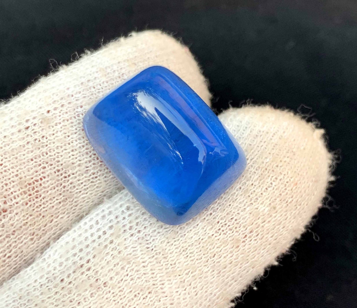 Pure Blue Color Aquamarine Sugar Loaf Cabochon 29.30 Carats | Etsy