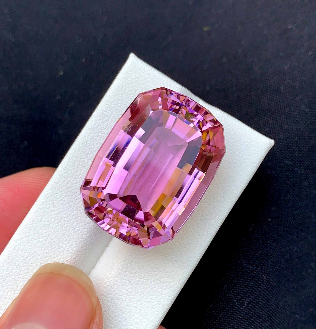 Natural Pink Kunzite Spodumene Loose Gemstone Fancy Cut Loupe Clean ...