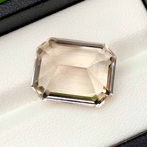 Natural Sherry Topaz Loose Gemstone Emerald Cut - 20.10 Carats - Etsy