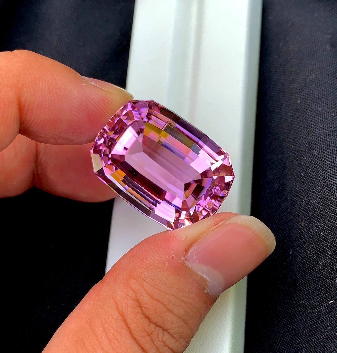 Natural Pink Kunzite Spodumene Loose Gemstone Fancy Cut Loupe - Etsy