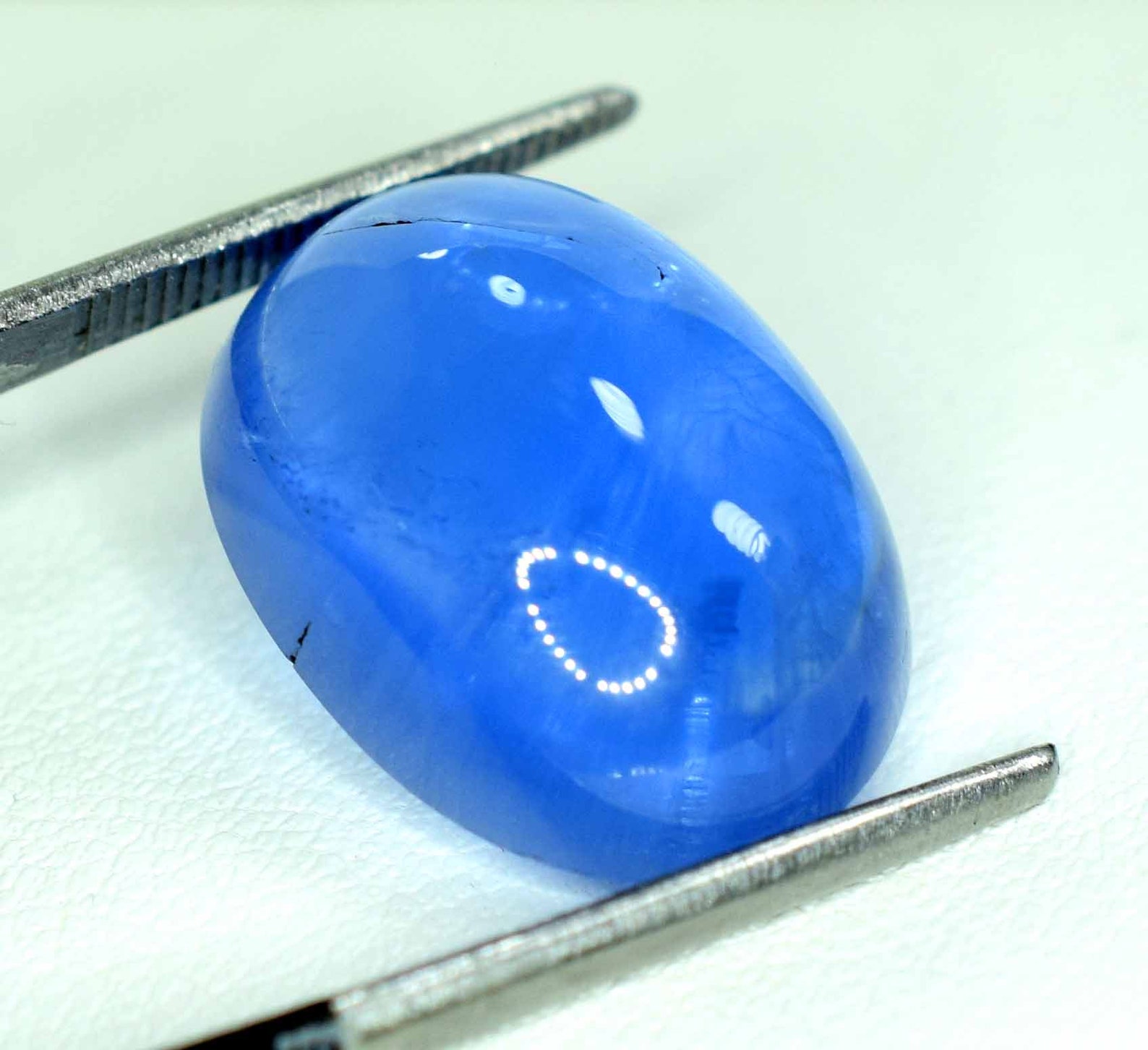 Natural Aquamarine Cabochon Gemstone Navy Blue Color - 15.60 Carats ...